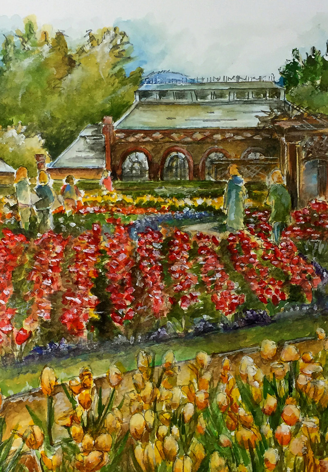 Watercolor Buildings - Boisvert Design